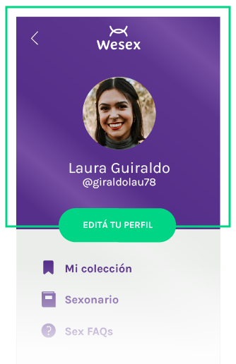 Inicio | WeSex - La app para hablar y aprender de sexo